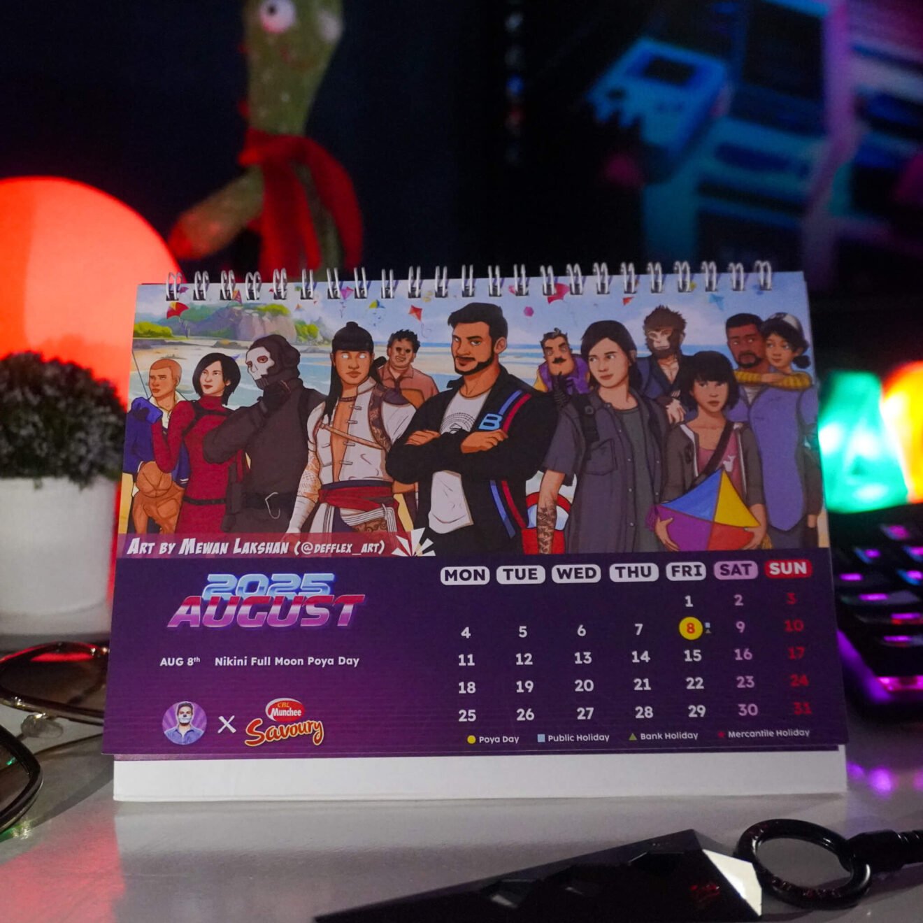 ManiYa Streams Calendar 2025 – Pie Store