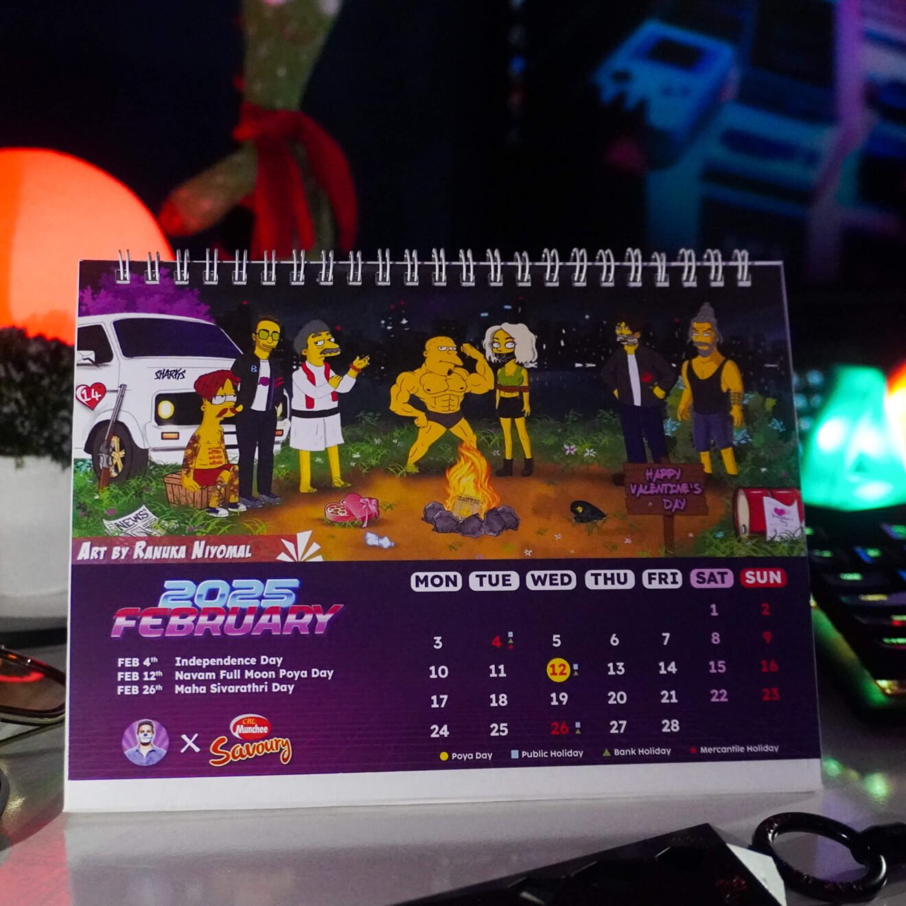 ManiYa Streams Calendar 2025 – Pie Store