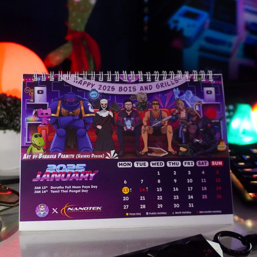 ManiYa Streams Calendar 2025 – Pie Store