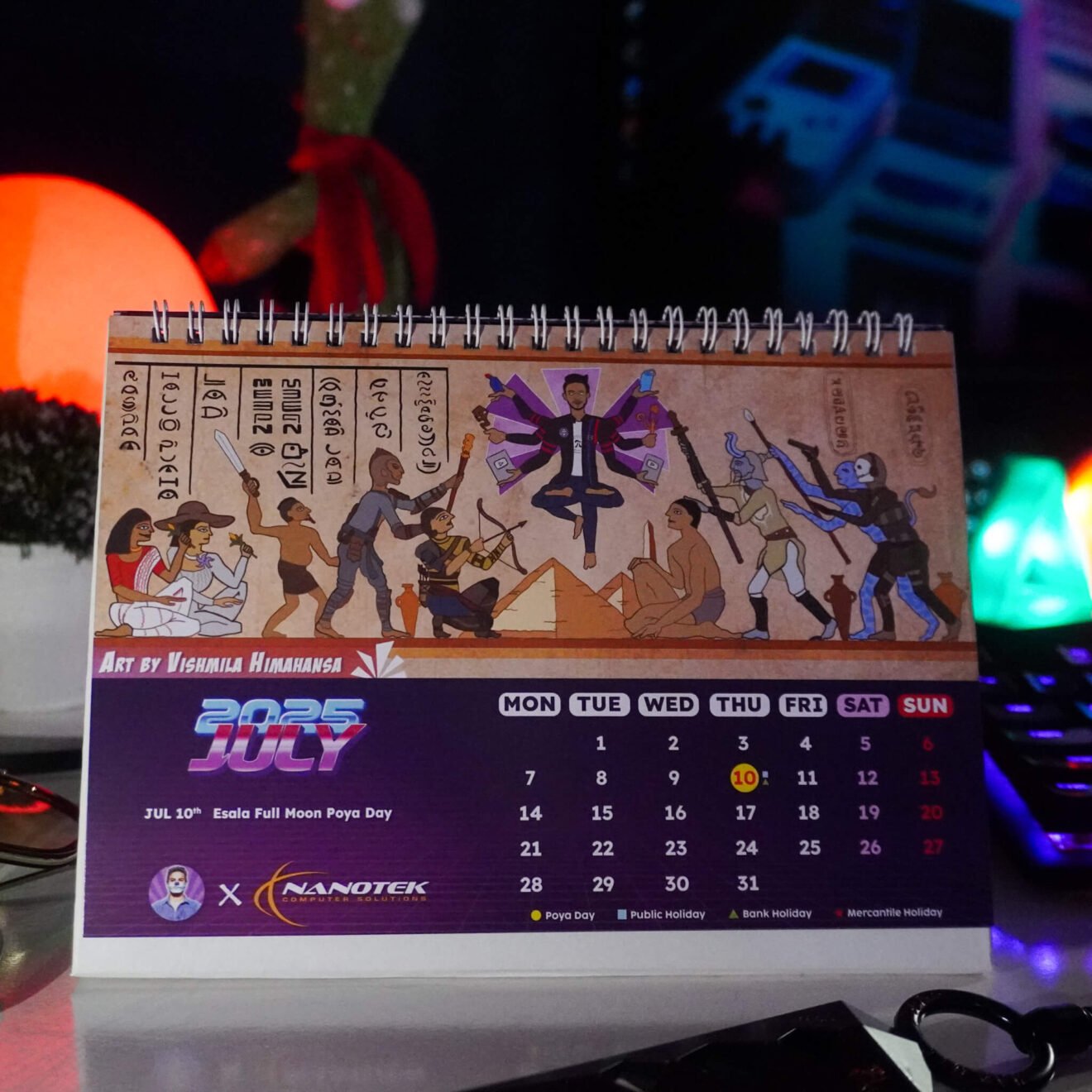 ManiYa Streams Calendar 2025 – Pie Store