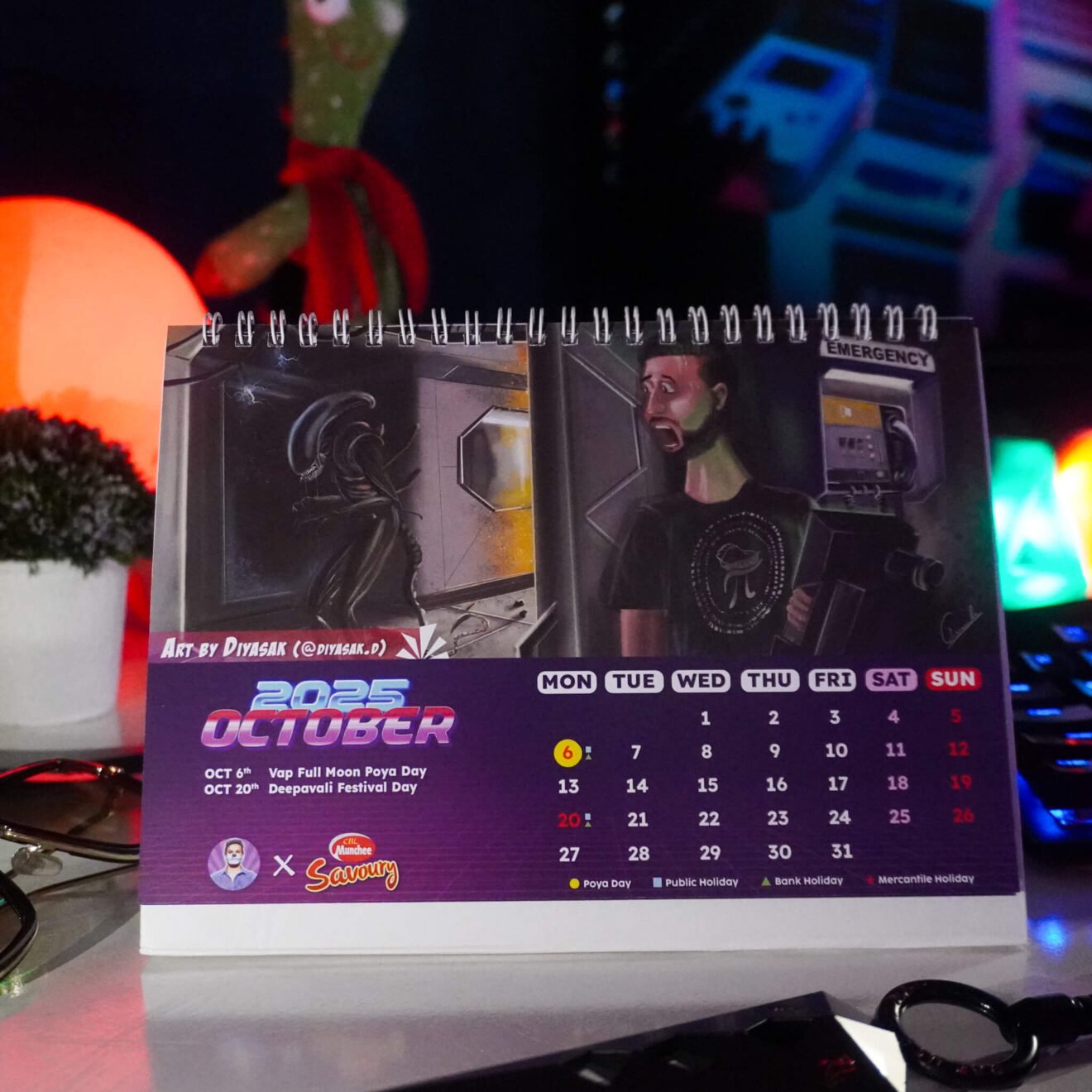 ManiYa Streams Calendar 2025 – Pie Store